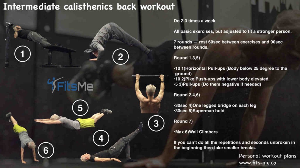 Calisthenics back workout for strength - beginner to advanced - Fits-Me